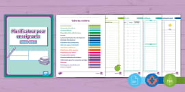 Editable Primary Teacher Planner 2024-2025 French - Twinkl