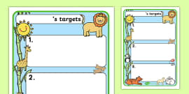 Pupil Target Sheets (teacher made) - Twinkl