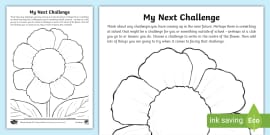 Positive Sense of Self Flowers Activity Sheet (teacher made)