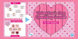 ESL Valentine's Day Conversation Cards (teacher made)