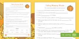 Fall Leaf Sequencing Activity