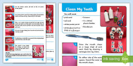 Healthy Teeth Cut and Paste Activity | Twinkl (teacher made)