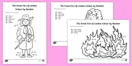 FREE! - Great Fire of London Word Mat KS1 (teacher made)