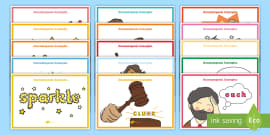 FREE! - Onomatopoeia Word Cards (teacher made) - Twinkl