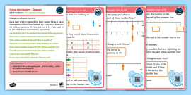 Number Line Maths Problems Worksheets — Primary Resources