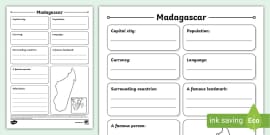 Madagascar Word Search (teacher made) - Twinkl