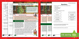 Who Is Santa Claus? Differentiated Worksheet / Worksheets