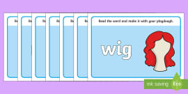 CVC Word Playdough Mats (u) (teacher made)