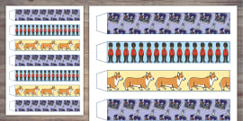 The Queen's Platinum Jubilee Paper Chain (profesor hizo)