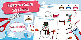 Build a Snowperson 2D Shape Activity - Twinkl - KS1