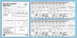 First Grade February Morning Work Bundle (teacher made)