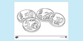 FREE! - Pound Coin Colouring Sheet (teacher made) - Twinkl