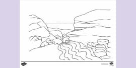 FREE! - White Water Rafting Colouring Sheet | Colouring Sheets
