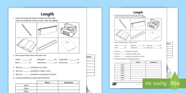Measuring Length Using Informal Units Worksheet
