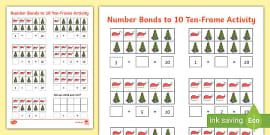 Christmas Tree Number Bonds to 10