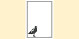 FREE! - Simple Blank Magpie Page Border | Twinkl Page Borders