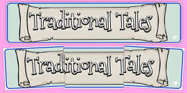 👉 Traditional Stories Display Banner (teacher made)
