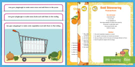 Shopping-Themed Word Mat (teacher made)