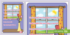 Two Stanza Poem Template (teacher made) - Twinkl