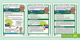 Nelson Mandela Infographic - Poster - South Africa