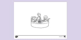 FREE! - Breakfast Buffet Colouring Sheet | Colouring Sheets