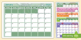 Editable 2022 Calendar - Printable Resources (teacher made)