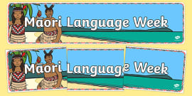 Māori Language Week Poster - Wiki o Te Reo Māori