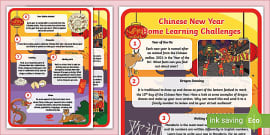 Chinese New Year EYFS Home Learning Nursery FS1