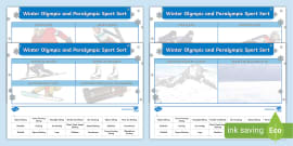 Winter Olympic and Paralympic Sports Word Search - Twinkl