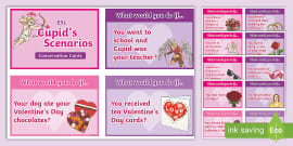 ESL Valentine's Day Conversation Cards (teacher made)