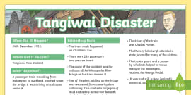 Tangiwai Disaster Banner (teacher made)