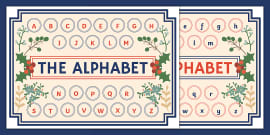Alphabet Display Poster (teacher made) - Twinkl