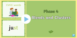 Initial Consonant Blends PowerPoint (creat de profesori)