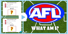 Understanding AFL Comprehension Challenge Sheet-Australia