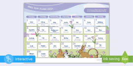 April Events Calendar 2024 (teacher made) - Twinkl