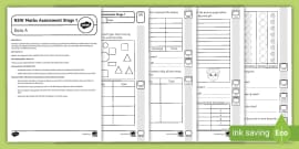 Maths Assessment NSW Curriculum – Stage1 Two-dimensional Spatial ...