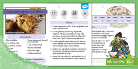 Banana Muffins Recipe (teacher made) - Twinkl