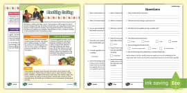 Healthy Eating Word Search - Healthy Choices (teacher made)