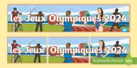 Coloriage magique pour Jeux Olympiques 2024 - Twinkl