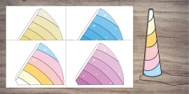 Unicorn Horn Template (teacher made) - Twinkl