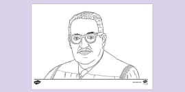 FREE! - Sir John Marshall Colouring Sheet - Resources - Twinkl