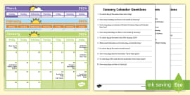 Editable 2024 Calendar (teacher made) - Twinkl
