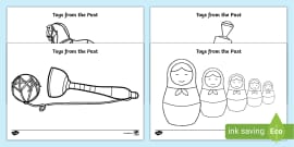 FREE! - Blackpool Tower Top Only Colouring Sheet - Twinkl