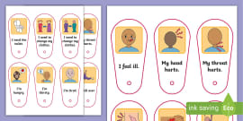 FREE! - Communication Fans for Self-Assessment - Twinkl