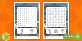 Sopa de letras Halloween (Hecho por educadores) - Twinkl