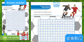 England Women's Rugby World Cup 2022 Word Search - AL - Kids