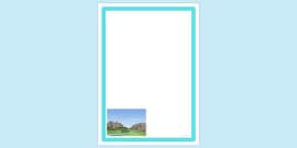 Pine Tree Page Border | Page Borders | Twinkl (teacher made)