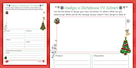 Design a Toy Advert Worksheet
