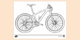 Bike Week Colouring Pages (teacher made) - Twinkl