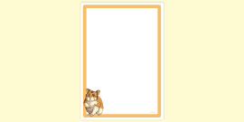 Hamster Page Borders (teacher made) - Twinkl